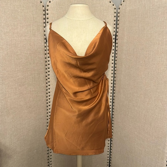 Kittenish | Dresses | Nwt Burnt Orange Mini Dress | Poshmark